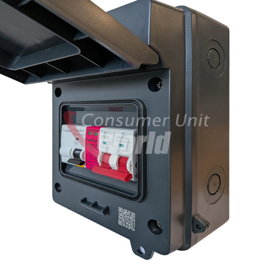 FuseBox P65EV40BDZ EV Charger Distribution Board Type A 40a RCBO with ...