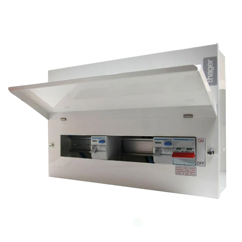 Hager VML966RK 18th Edition 12 Way Consumer Unit Dual 100a RCD ...