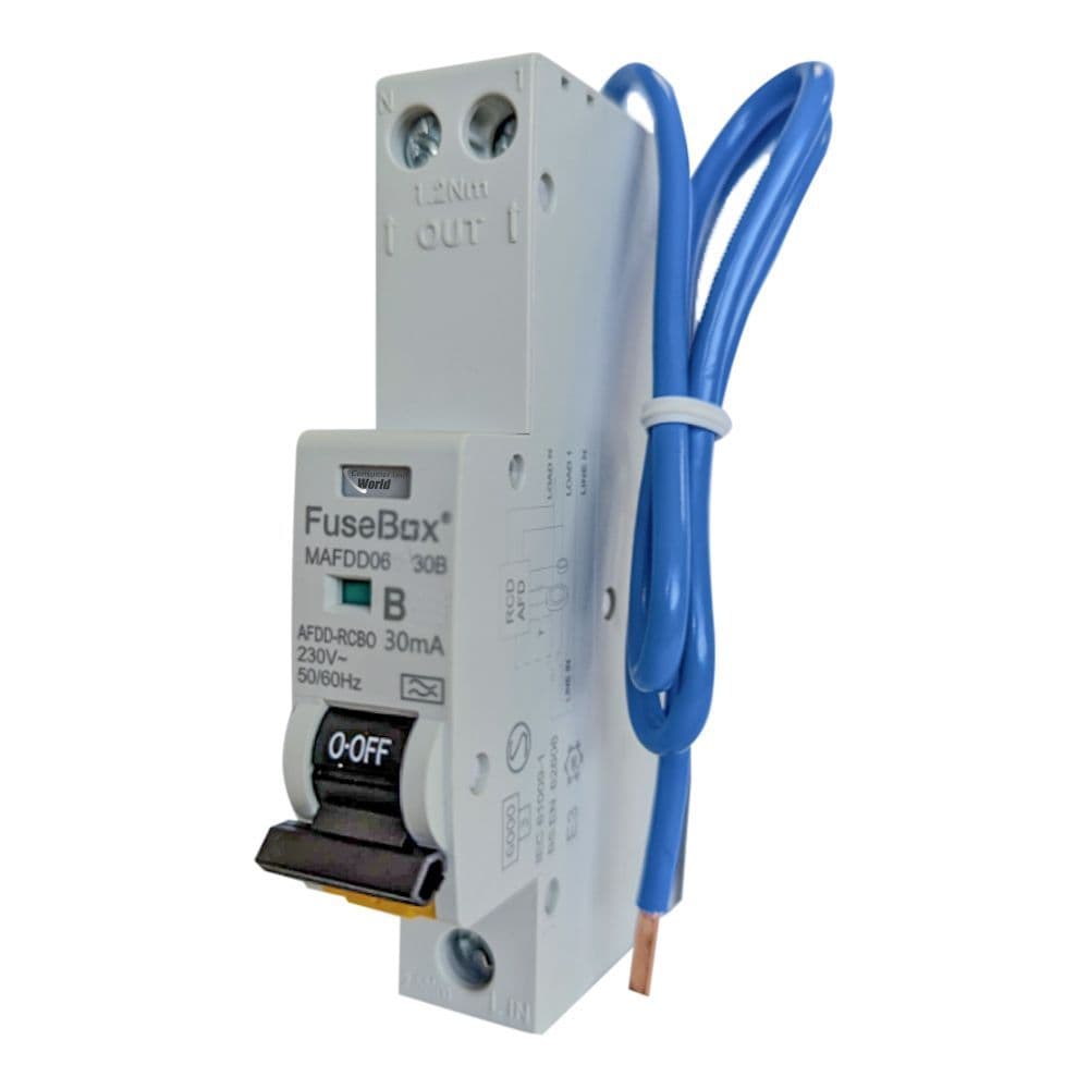 FuseBox 40A Mini AFDD RCBO 30mA MAFDD064030B | Consumer Unit World