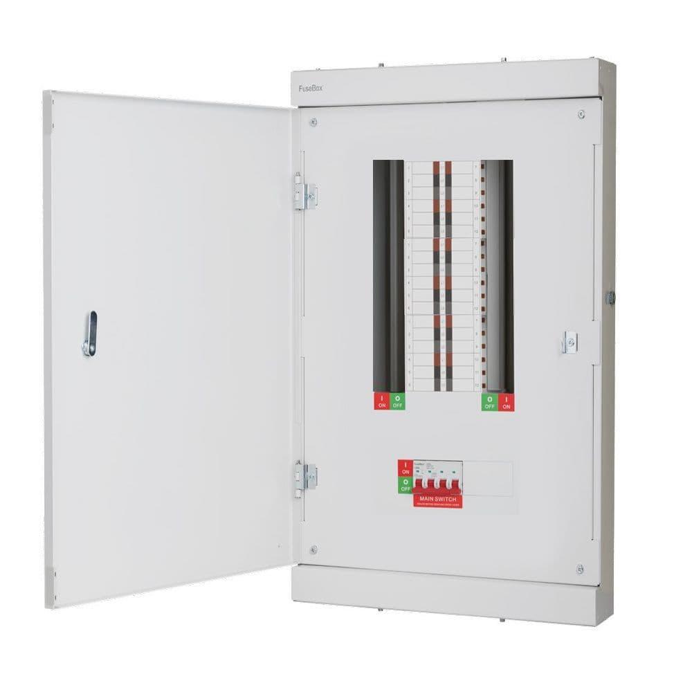 FuseBox TPN12FB 12 Way 125A TPN Distribution Board – Consumer Unit World