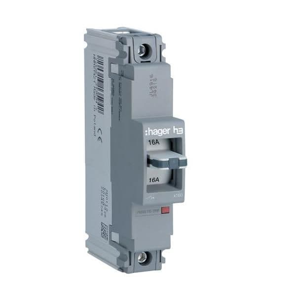 Hager HHA098Z 100A Single Pole 25kA MCCB – Consumer Unit World