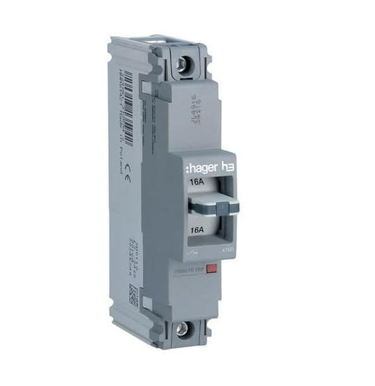 Hager HHA098Z 100A Single Pole 25kA MCCB – Consumer Unit World