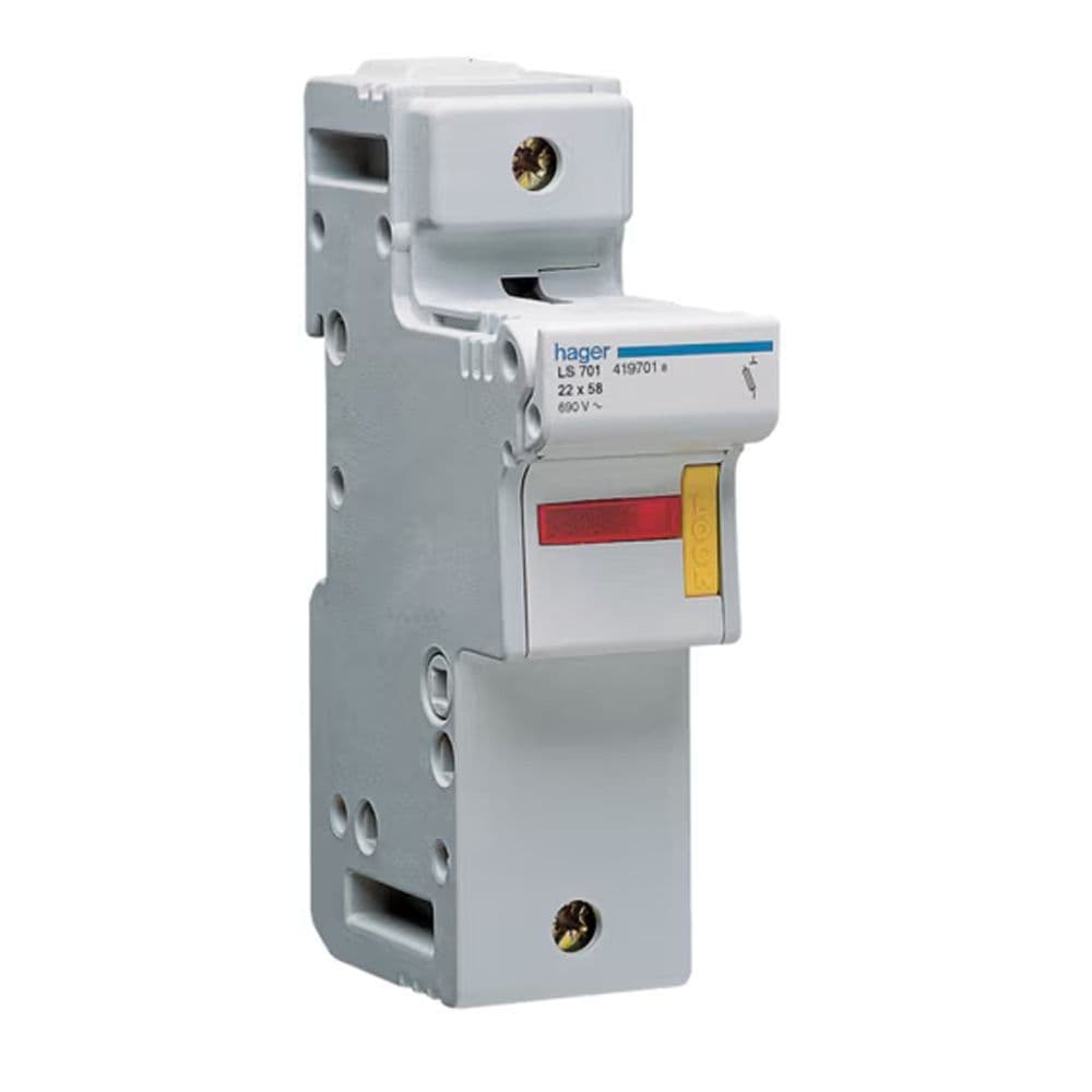 Hager LS701 Fuse carrier 1P 125A | Consumer Unit World