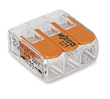 WAGO 221-413 3 Way Lever Operated Terminal Connector – Consumer Unit World